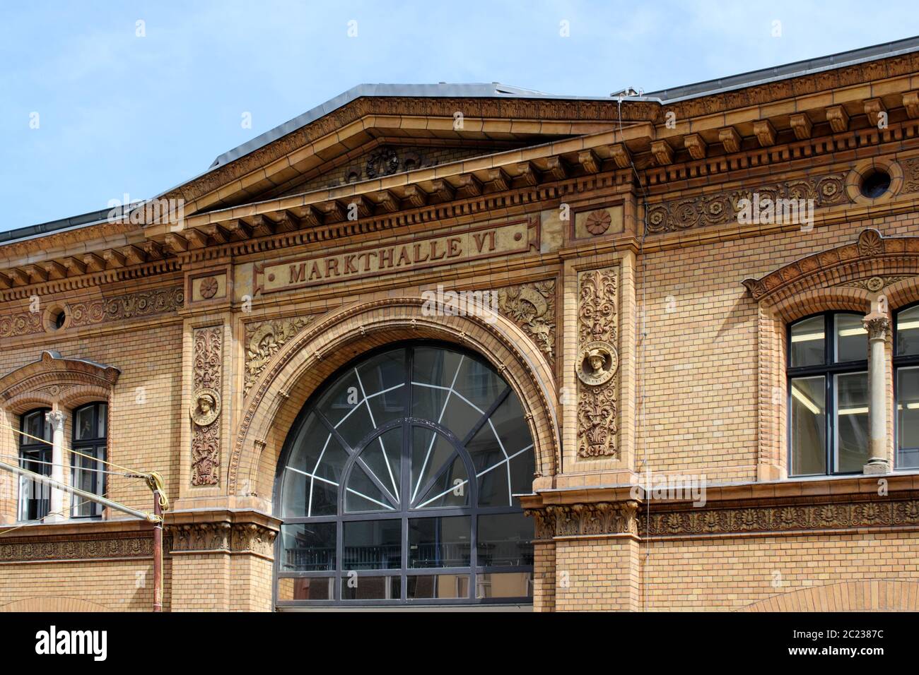 Historic market hall Stock Photo - Alamy