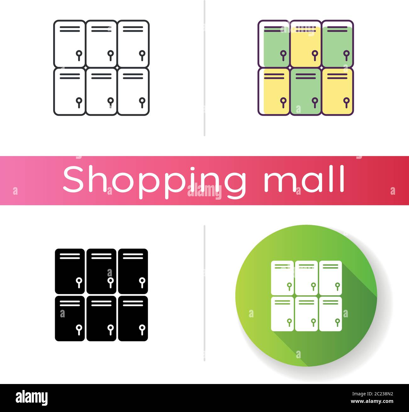 Shopping mall lockers hi-res stock photography and images - Alamy