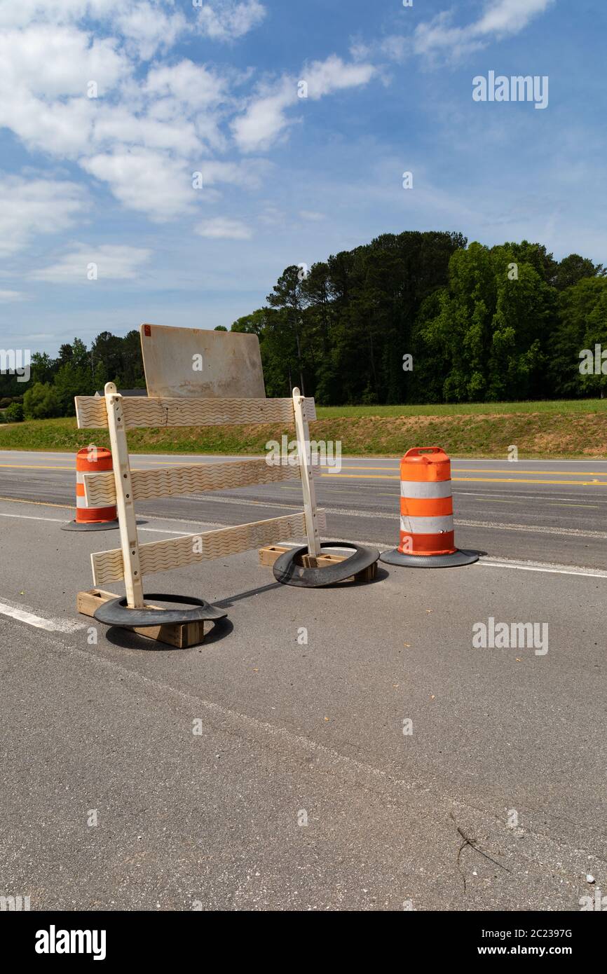 Traffic barricade hi-res stock photography and images - Alamy