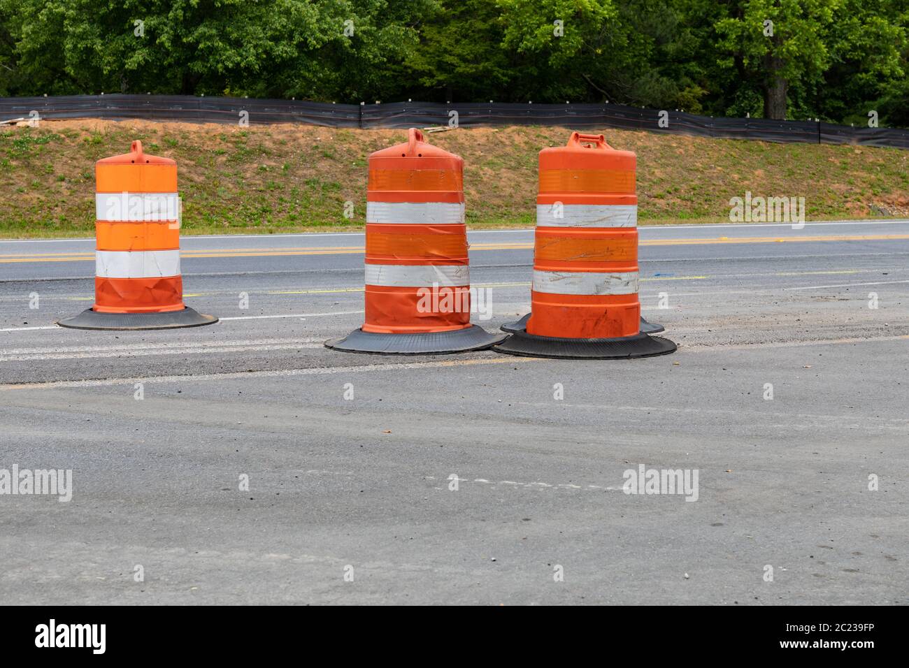 Road Construction Barrels 320+ Road Construction Barrels Stock Photos,