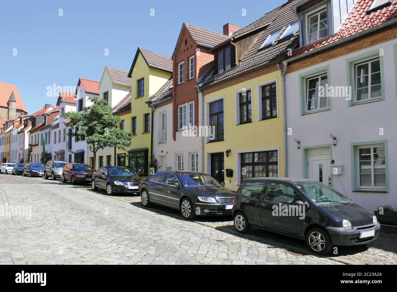 Historical row of houses Stock Photo - Alamy