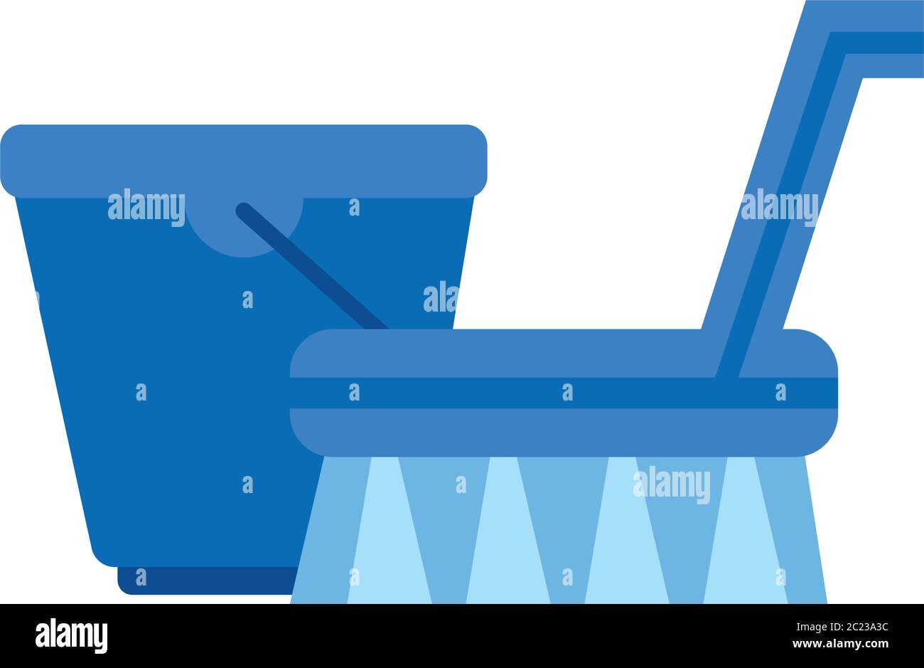 bucket and brush design, Cleaning service wash home hygiene equipment ...