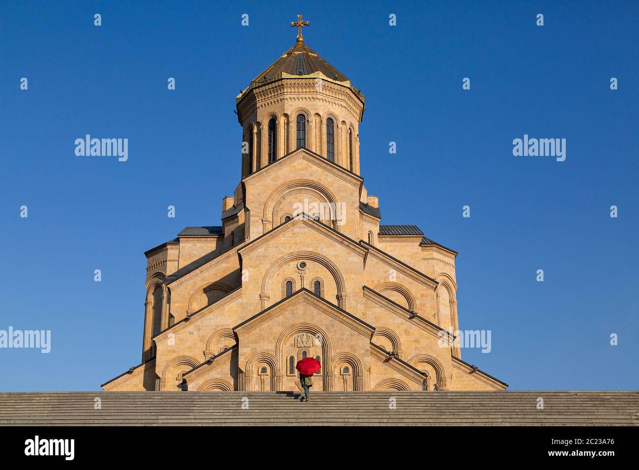Sameba Catehdral known also Cathedral of Holy Trinity, Tbilisi, Georgia ...