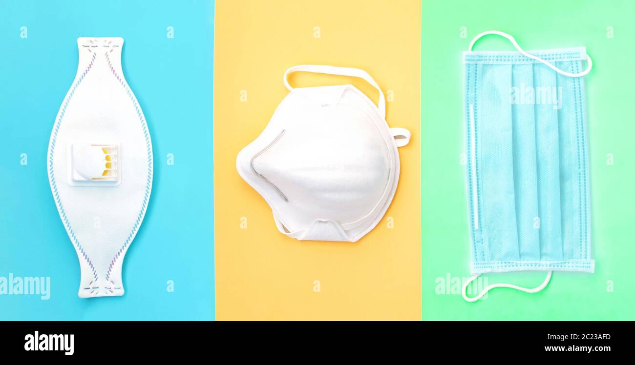 High protection respirator, low protection respirator and medical mask ...