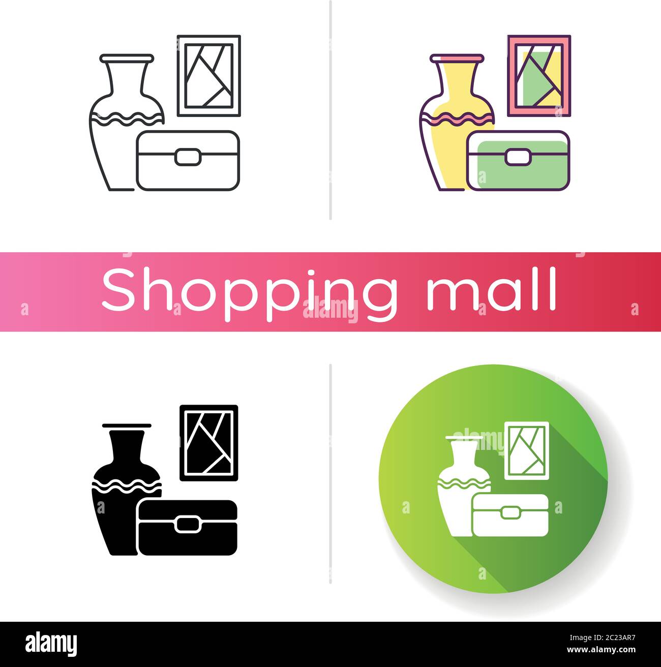 Home goods store interior Stock Vector Images - Alamy