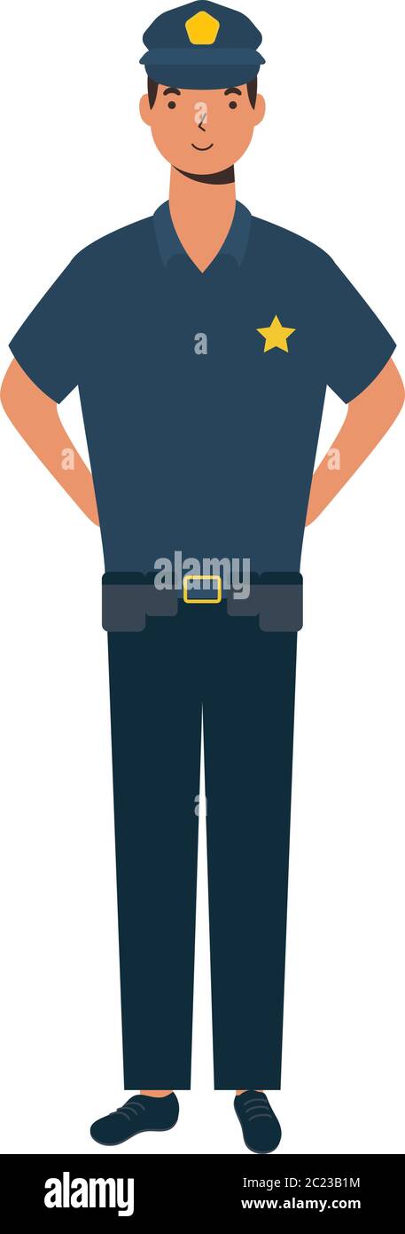 police man design, Workers actions working occupation jobs proffesional ...