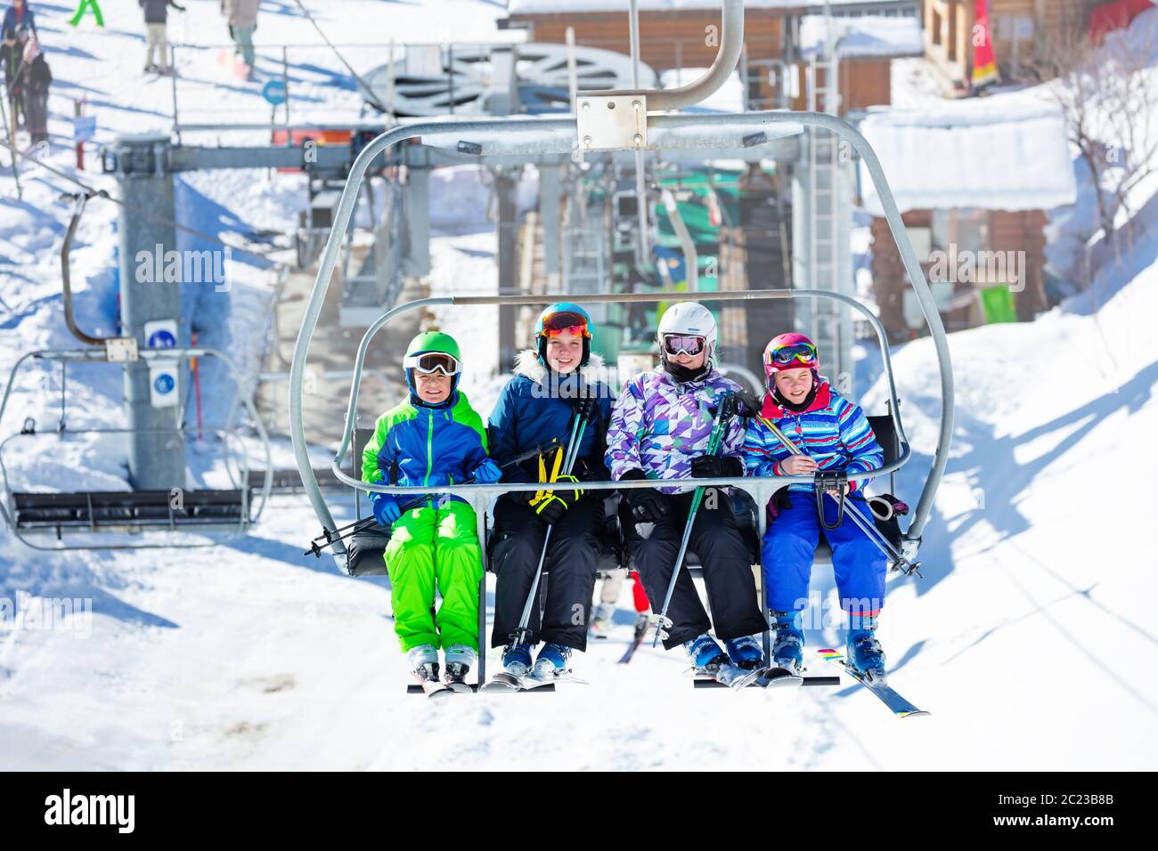 Kids chairlift hi-res stock photography and images - Alamy