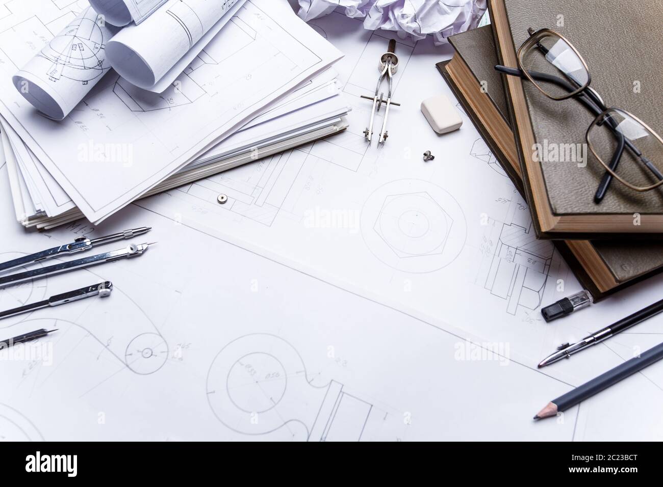 Compass on details industrial hi-res stock photography and images - Alamy