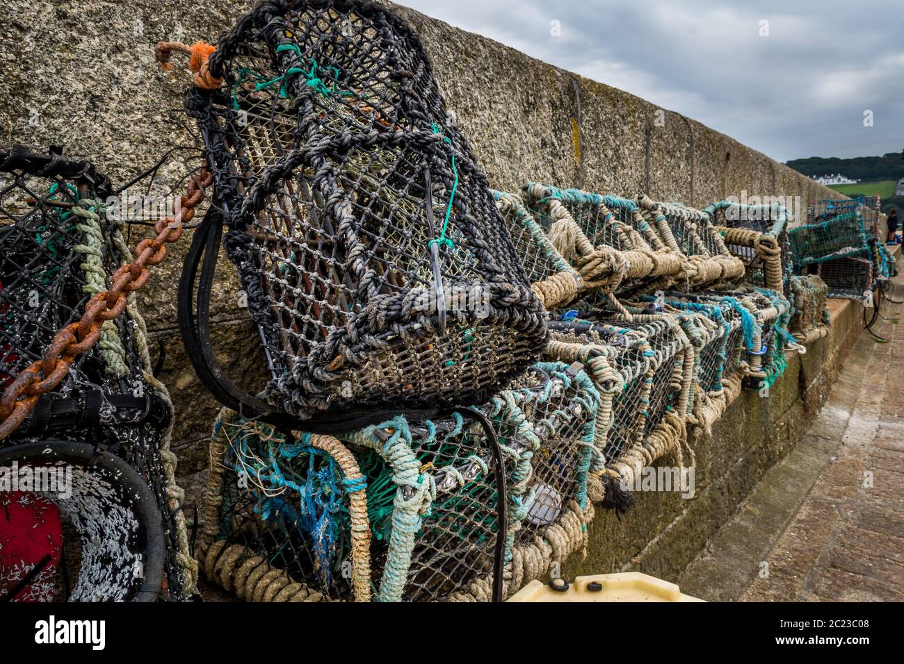crab and lobster catcher boxes ready for the next catch. Trap boxes to ...