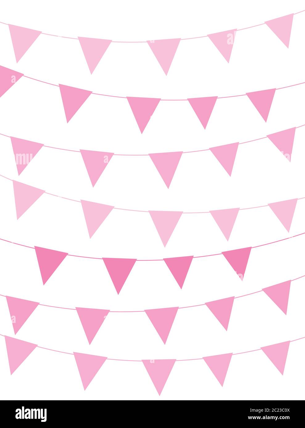 Pink Bunting Clip Art