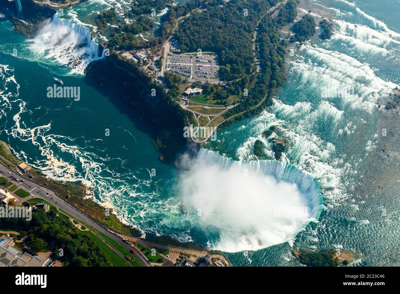 Niagara falls canada helicopter hi-res stock photography and images - Alamy