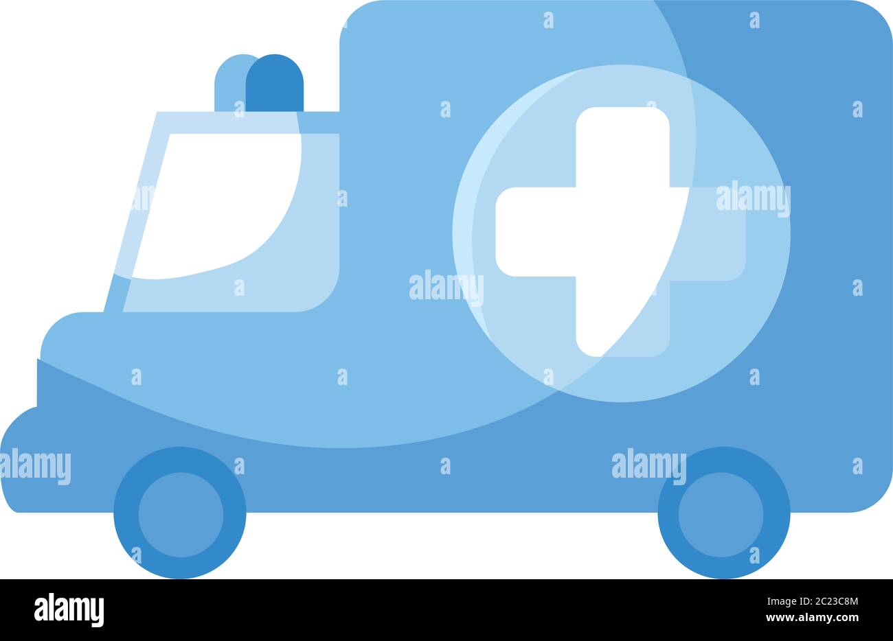 Ambulance paramedic car side view design, Life guard emergency and ...