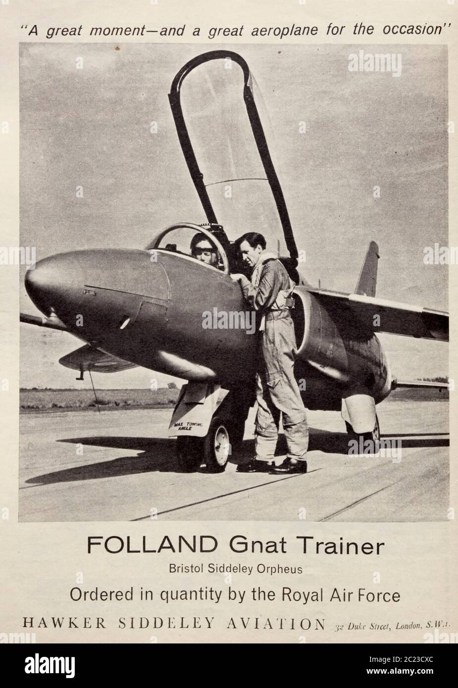 Folland gnat aircraft hi-res stock photography and images - Alamy