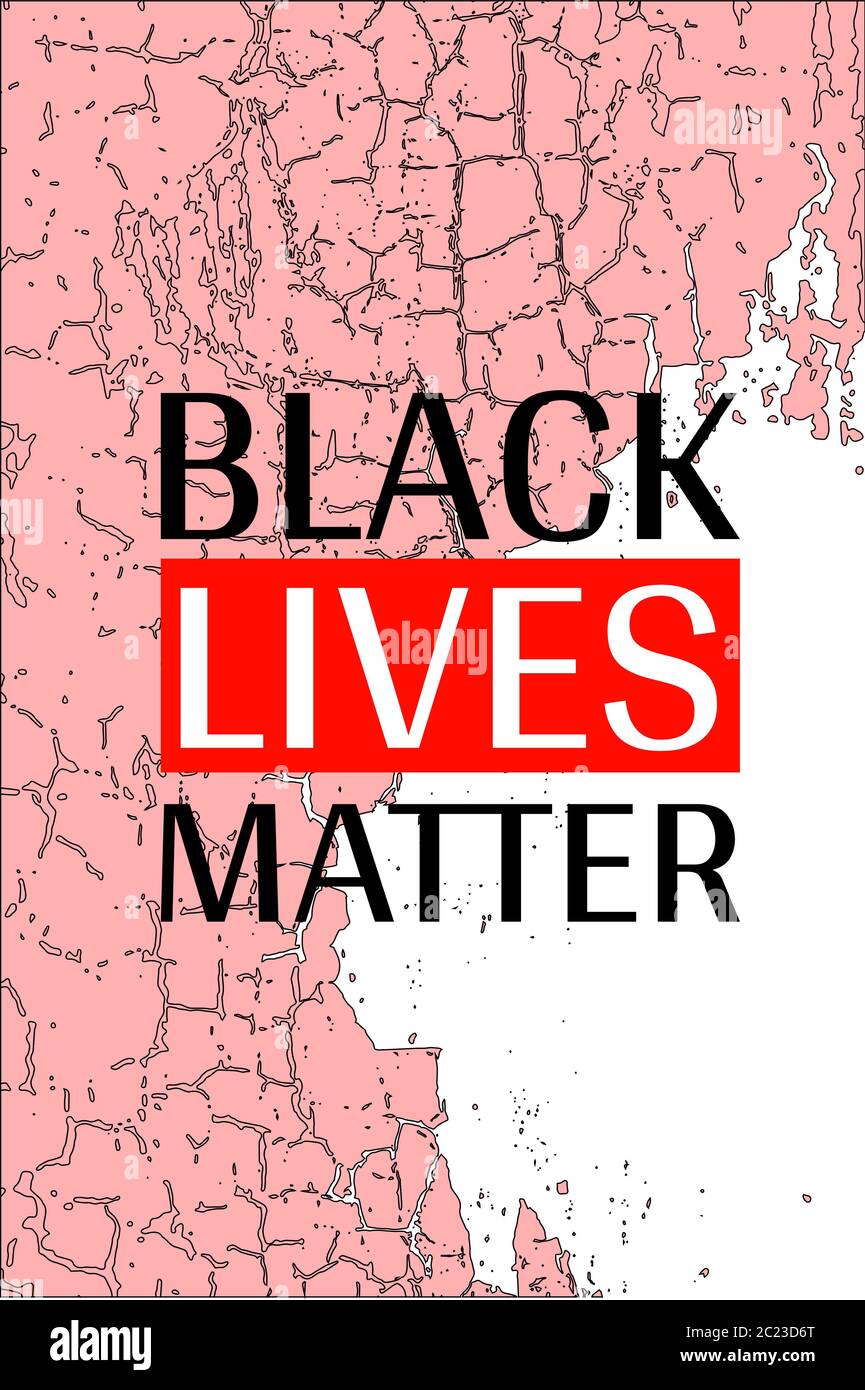 Black Lives Matter, I Can't Breathe. Protest Banner about Human Right ...