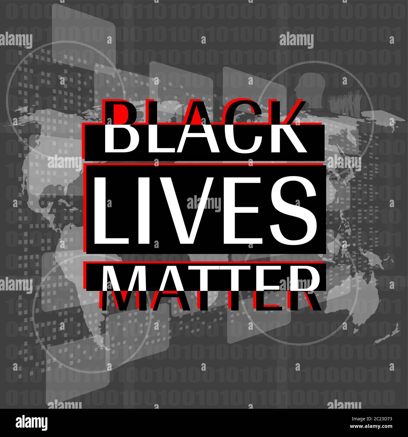 Black Lives Matter, I Can't Breathe. Protest Banner about Human Right ...