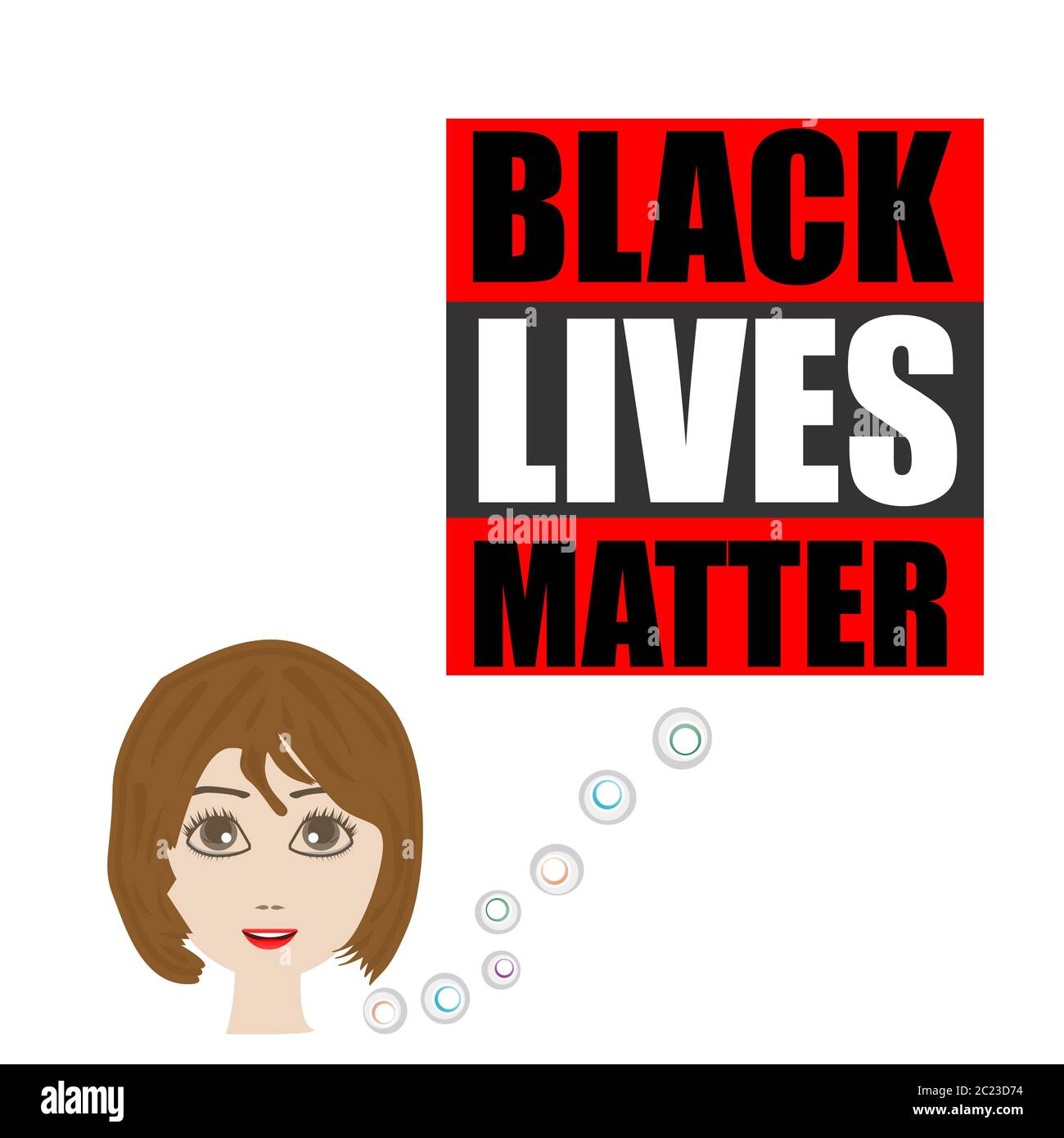 Black Lives Matter, I Can't Breathe. Protest Banner about Human Right ...