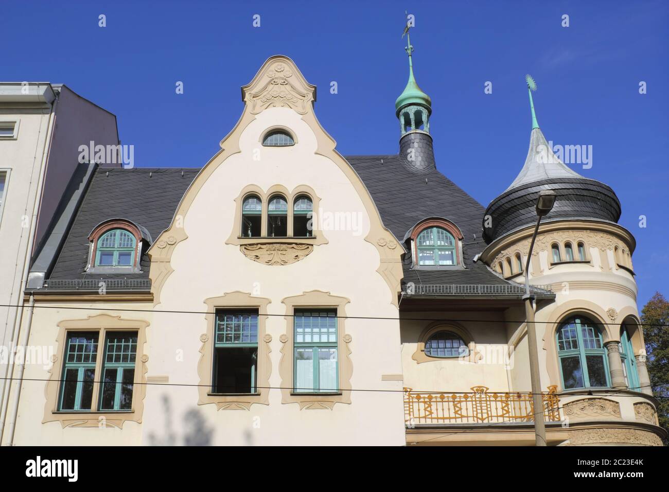 art nouveau house Stock Photo - Alamy