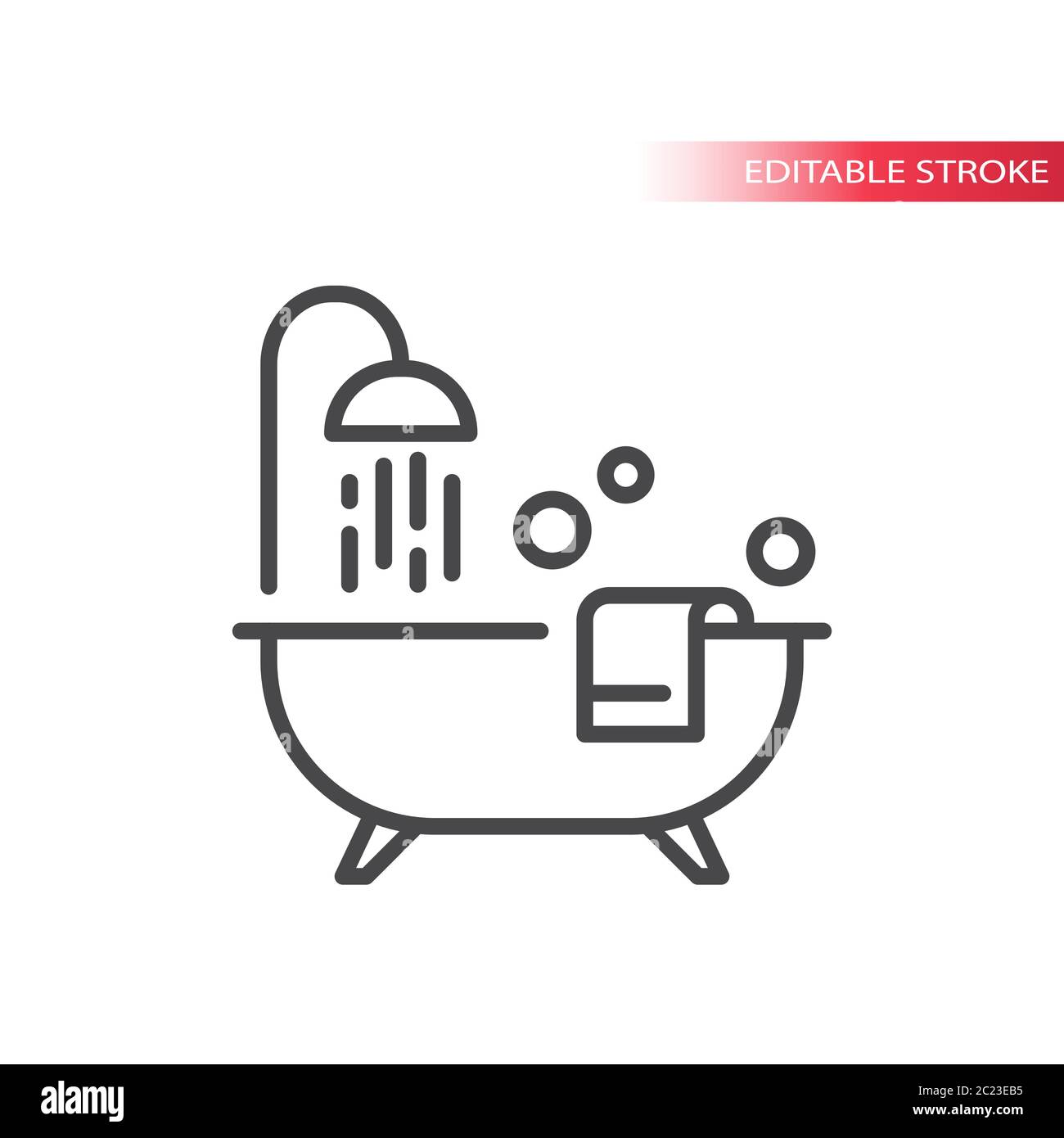 Bathtub With Bubbles Vector