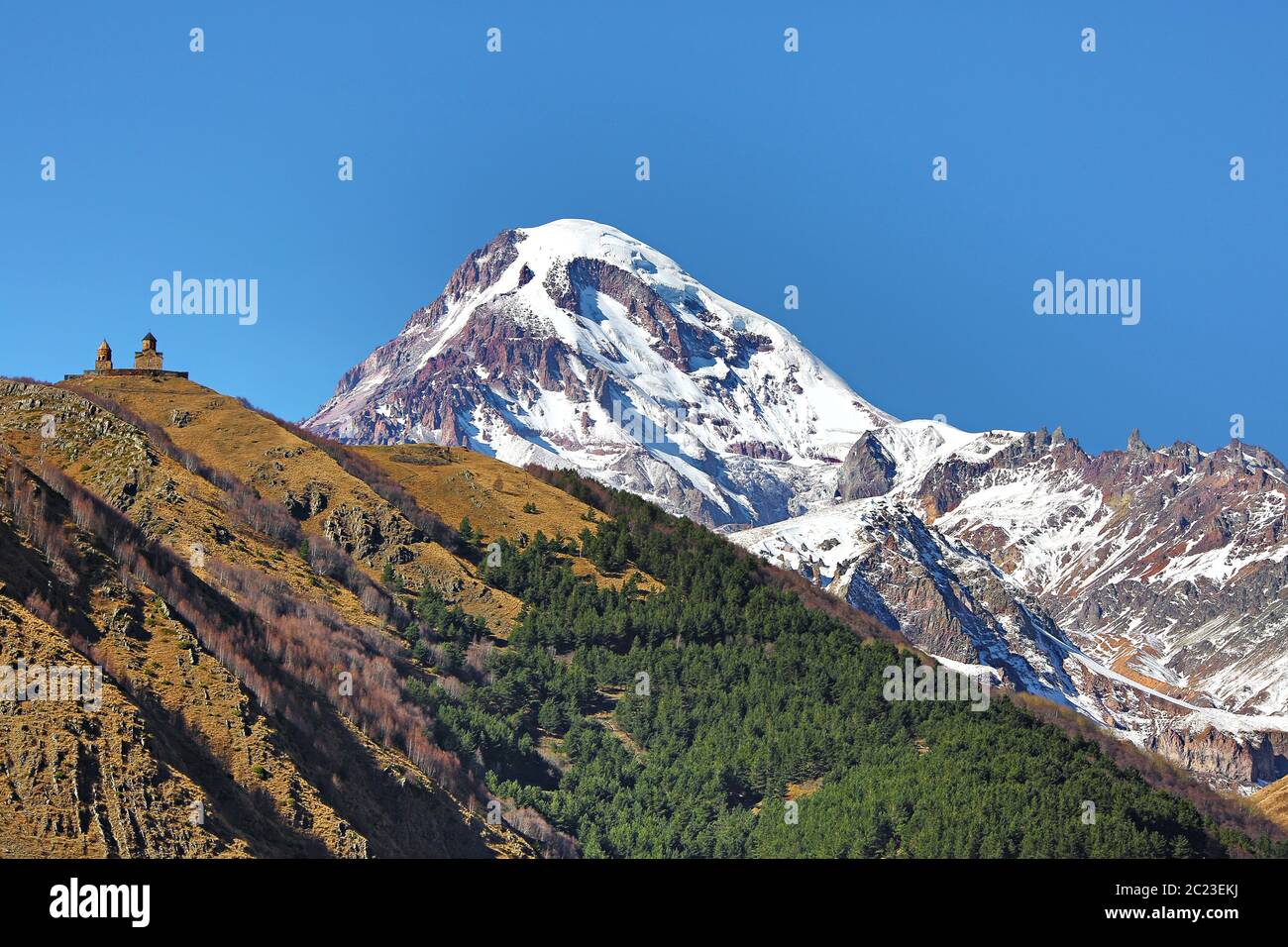 Stepantsminda monastery hi-res stock photography and images - Alamy