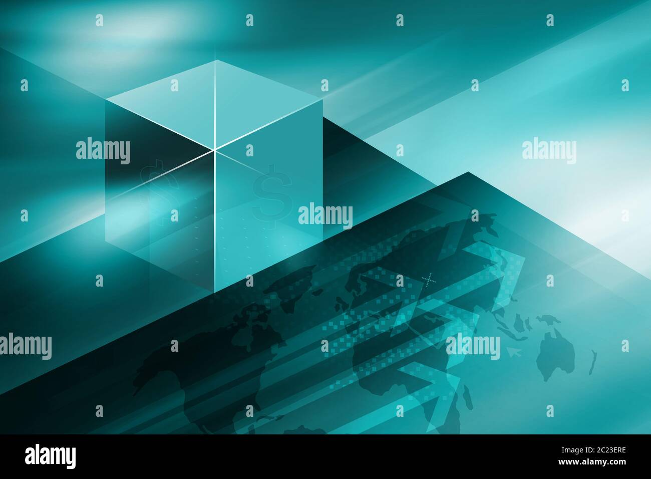 Graphical Abstract Cubical Technology Background , Global Connectivity ...