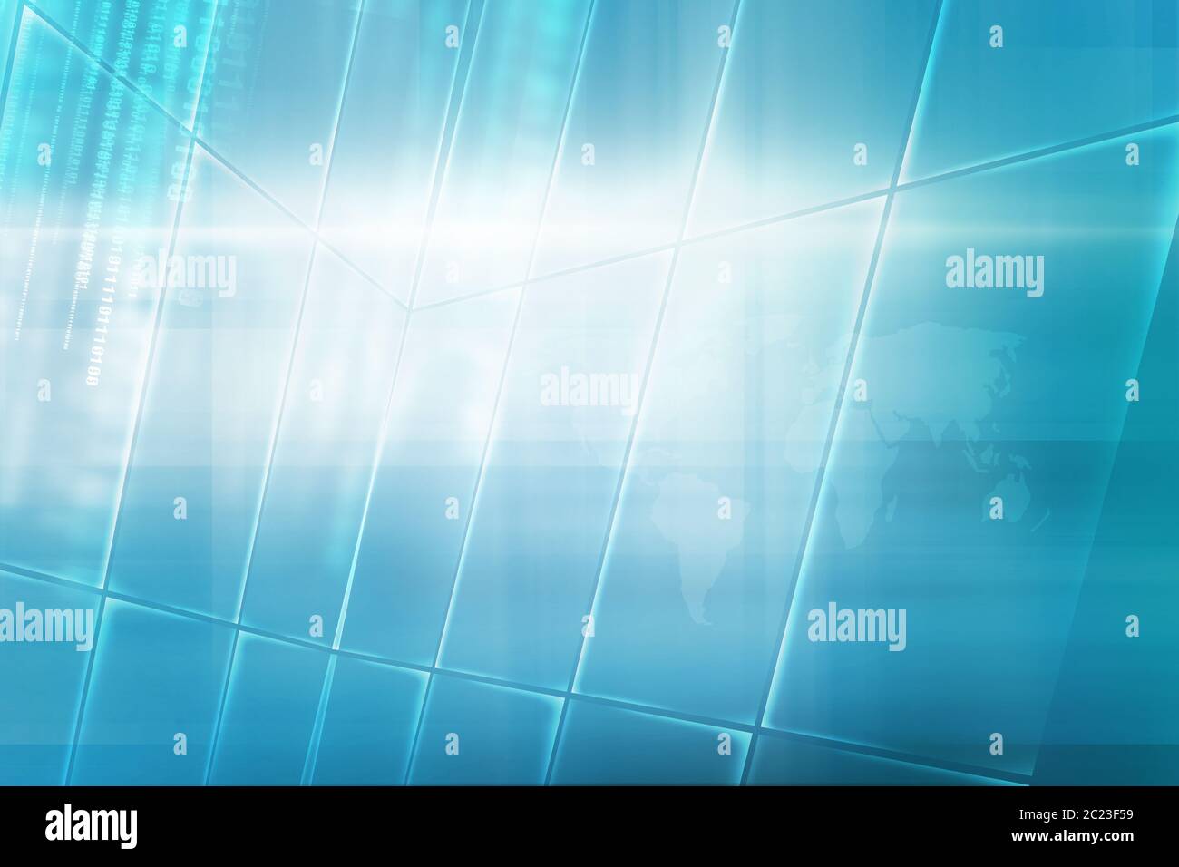 Graphical abstract technology background, with highlights and binary ...