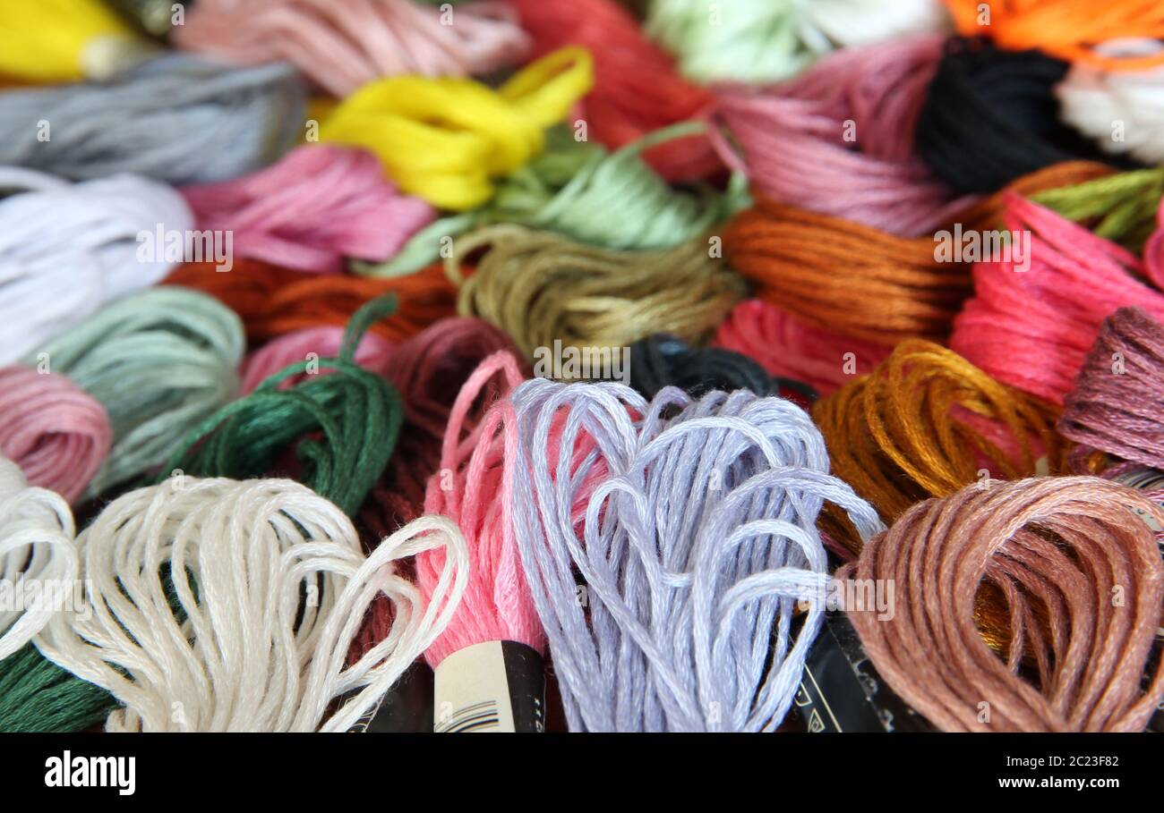 Embroidery materials hi-res stock photography and images - Alamy