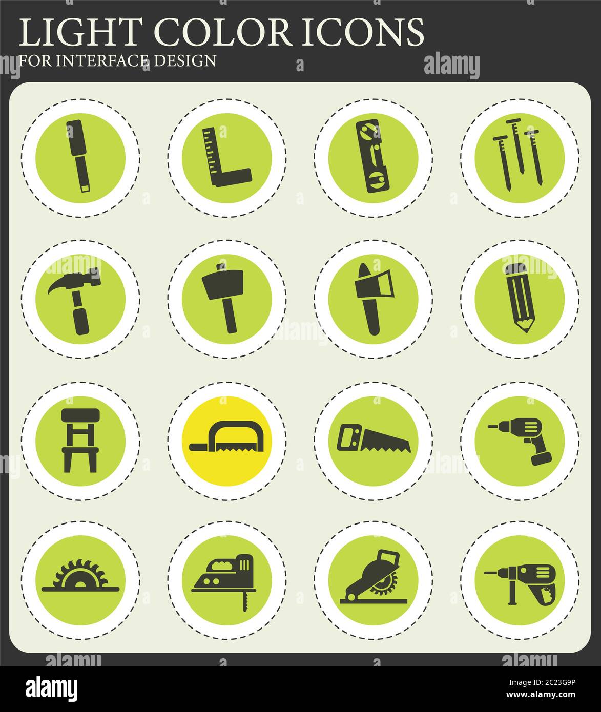 joinery web icons for user interface design Stock Photo - Alamy