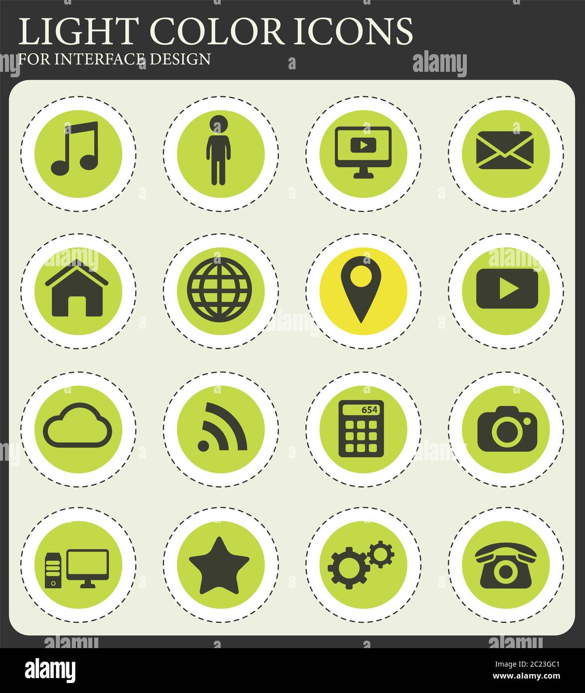 Gears social media icons hi-res stock photography and images - Alamy