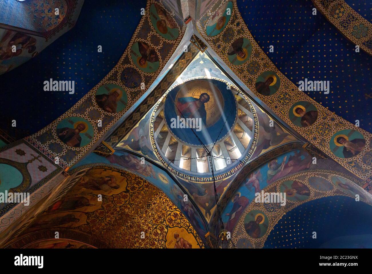 Sioni Cathedral and its murals in Tbilisi, Georgia Stock Photo - Alamy