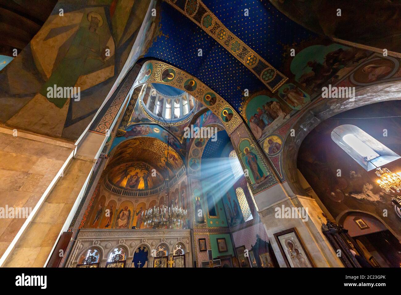 Sioni Cathedral and its murals in Tbilisi, Georgia Stock Photo - Alamy