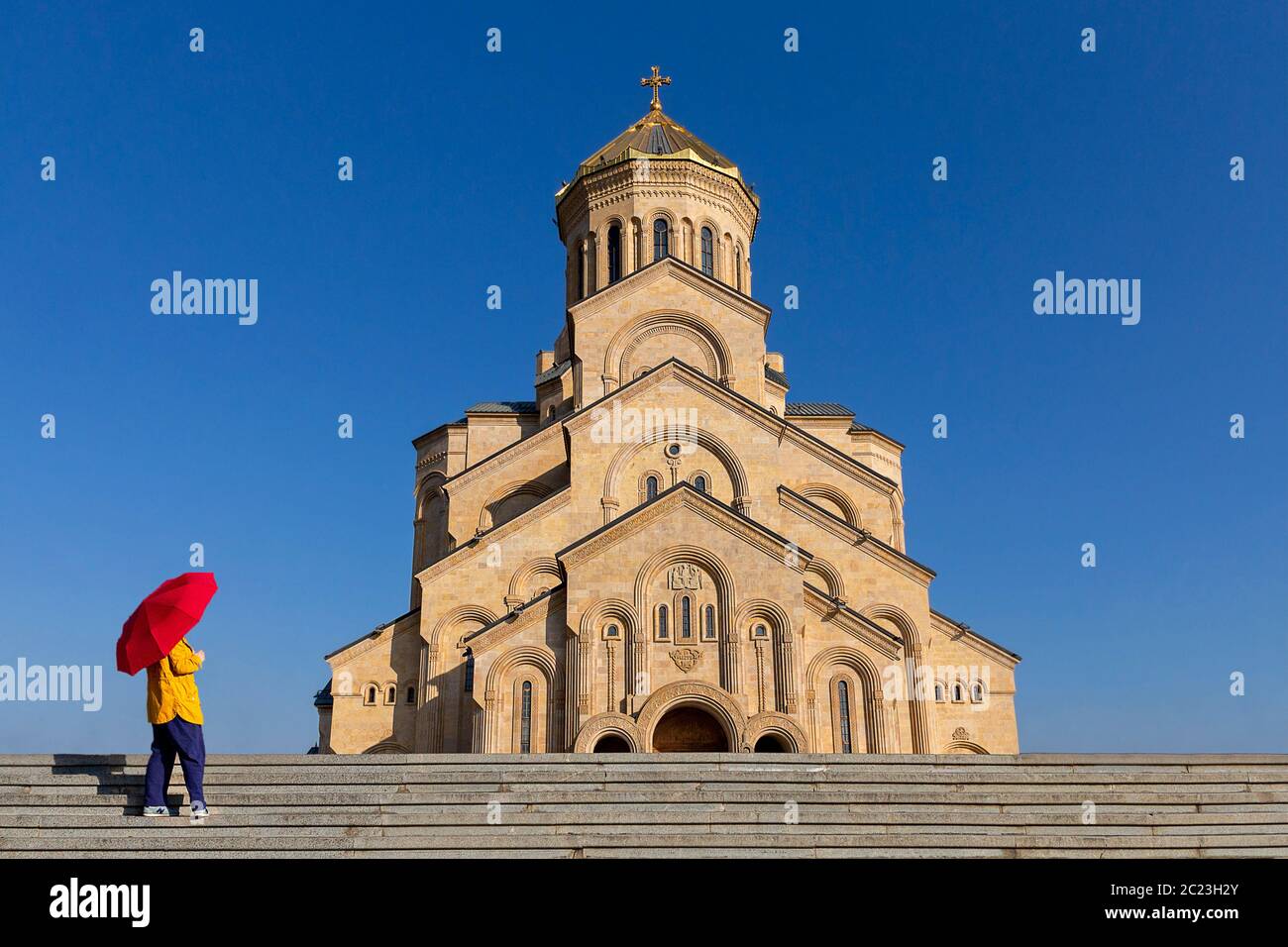 Sameba Cathedral known also Cathedral of Holy Trinity, Tbilisi, Georgia ...