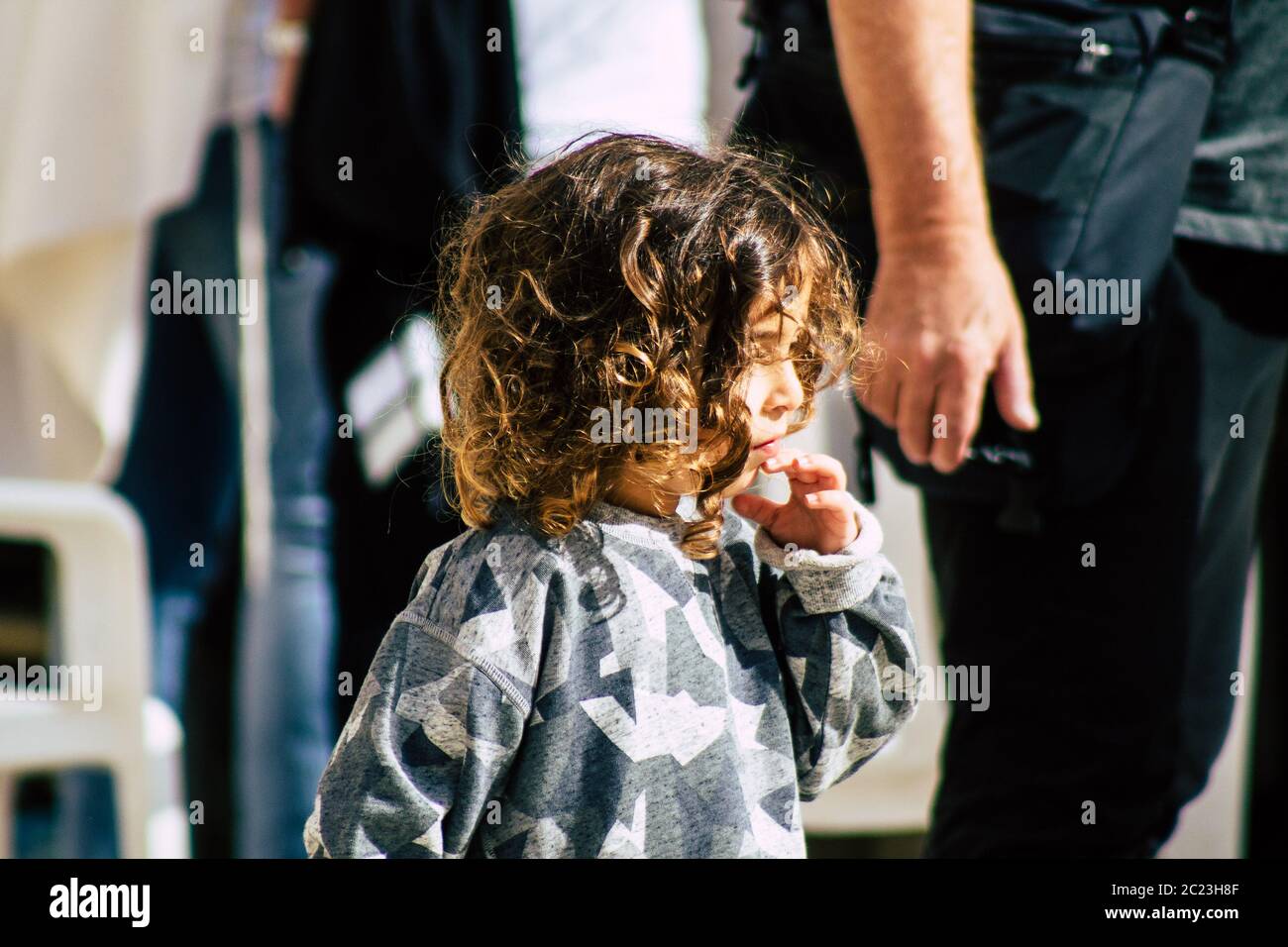 Jerusalem Israel December 12, 2019 View of unknown kids participating ...