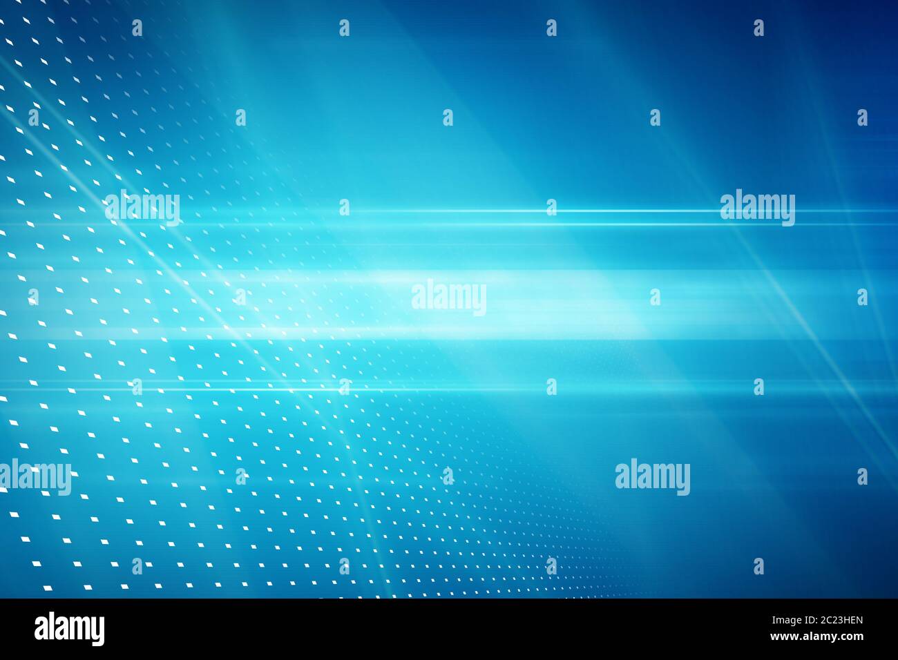 Graphical abstract technology background, light rays on blue background ...