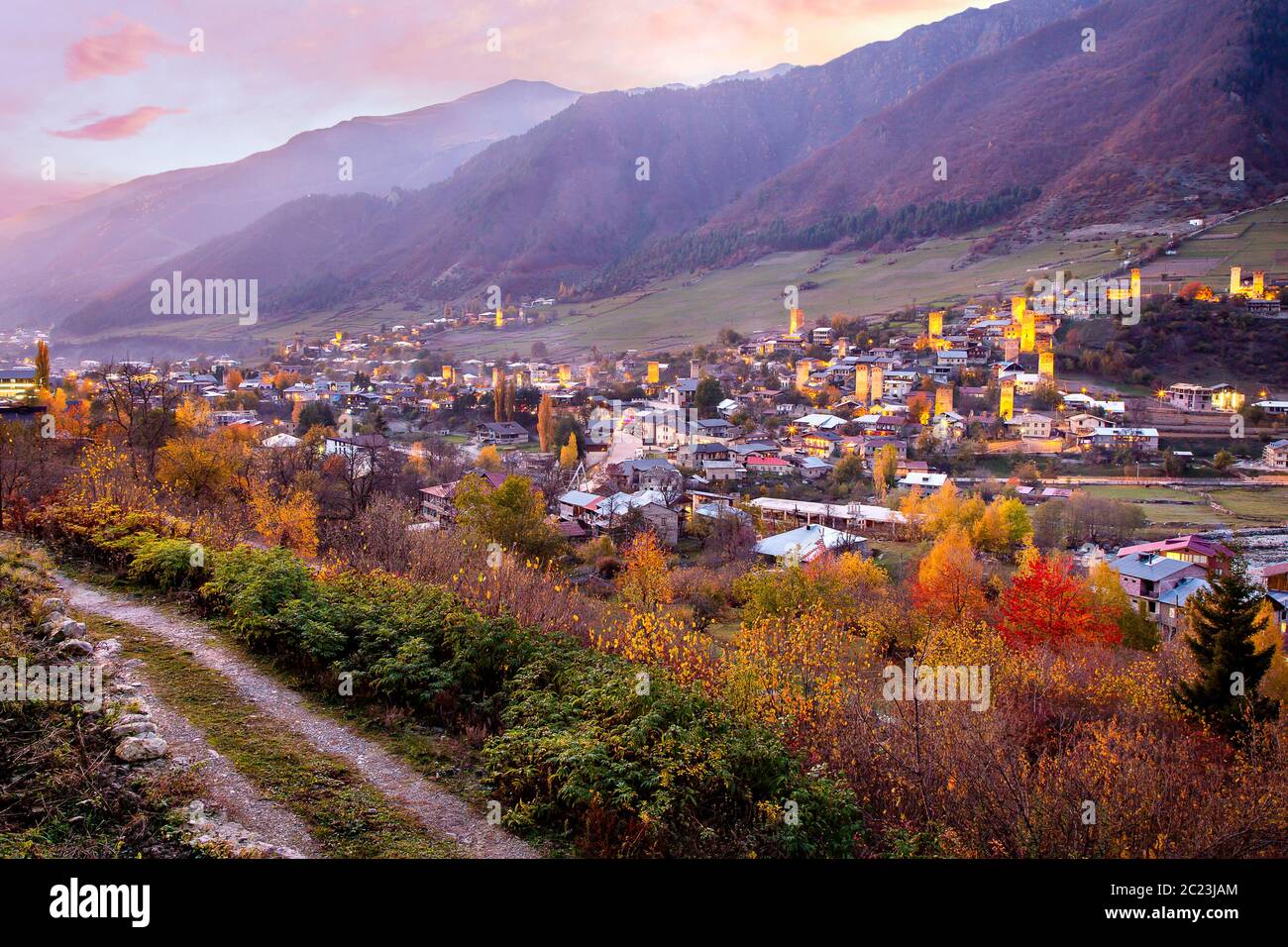 Mestia georgia hi-res stock photography and images - Alamy