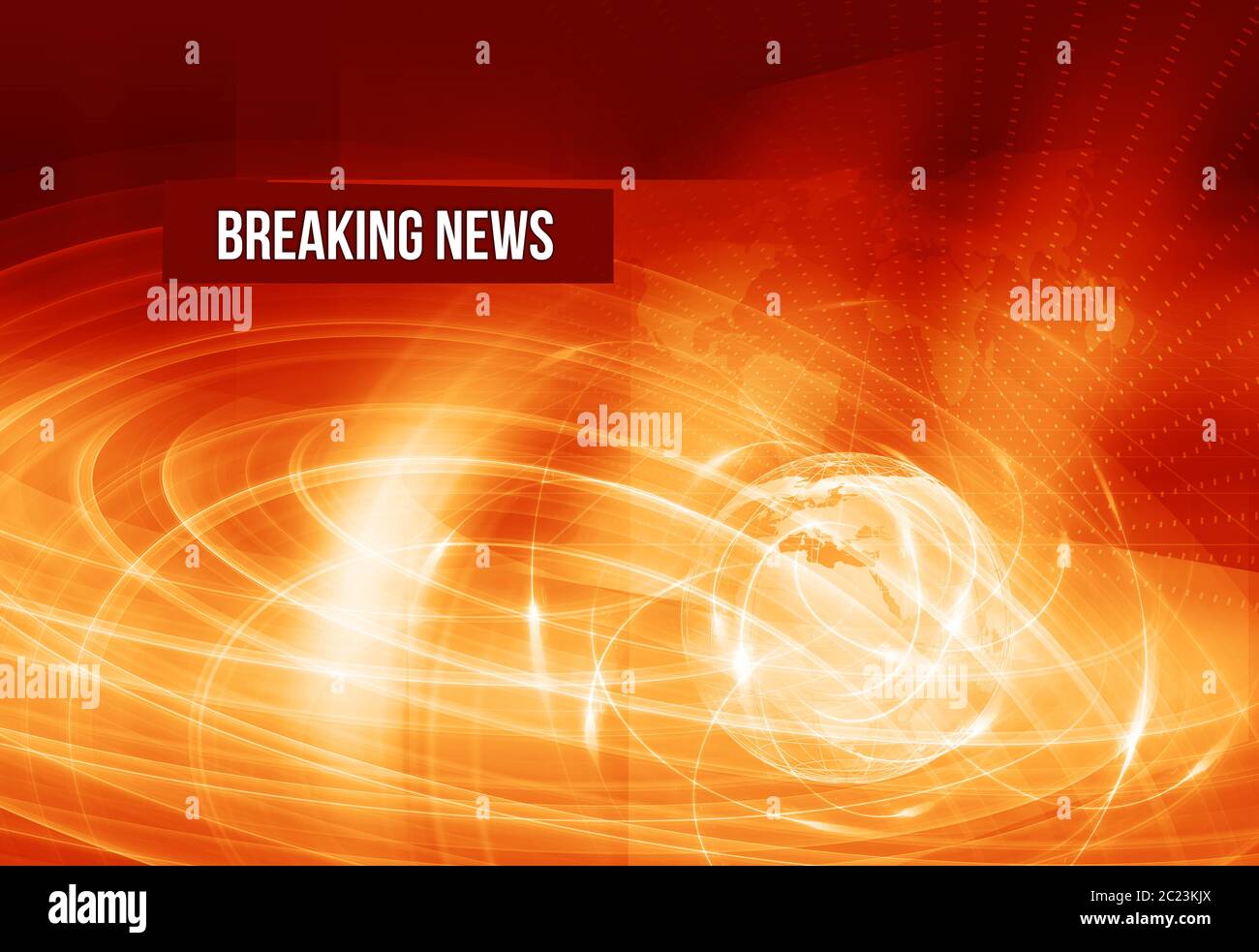 Graphical colorful breaking news background. 3d render, 3d illustration ...