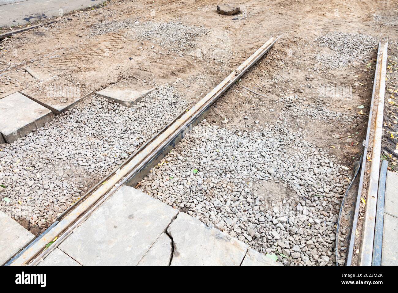 Broken Tram Tracks High Resolution Stock Photography and Images - Alamy