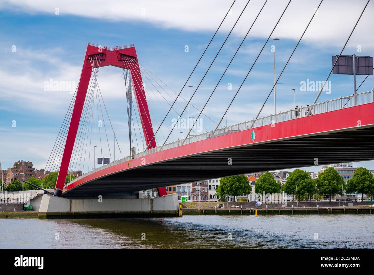 Willemsbrug (Willems Bridge) is a modern suspension bridge crossing the ...