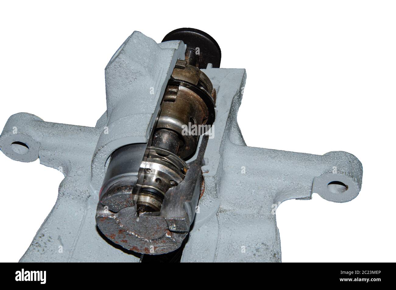 Performance braking system, New Silver racing brake caliper Stock Photo ...