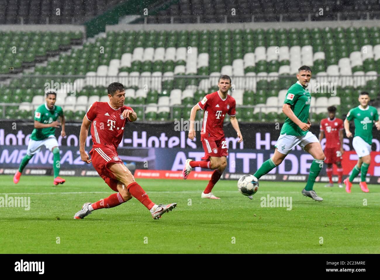 Bremen, Germany. 16th June, 2020. Football: Bundesliga, Werder Bremen ...