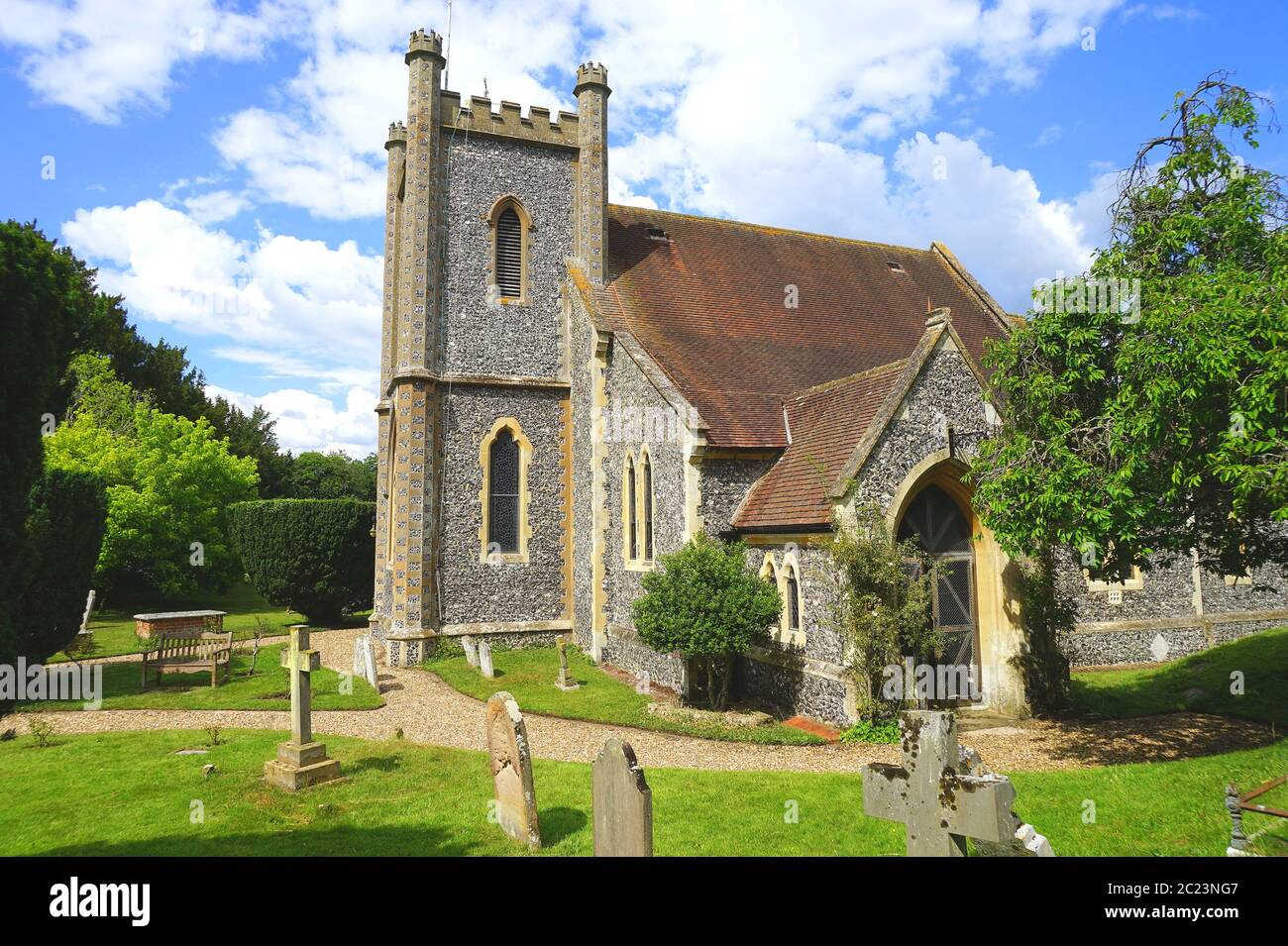 The church of St Nicholas at Remenham Stock Photo - Alamy
