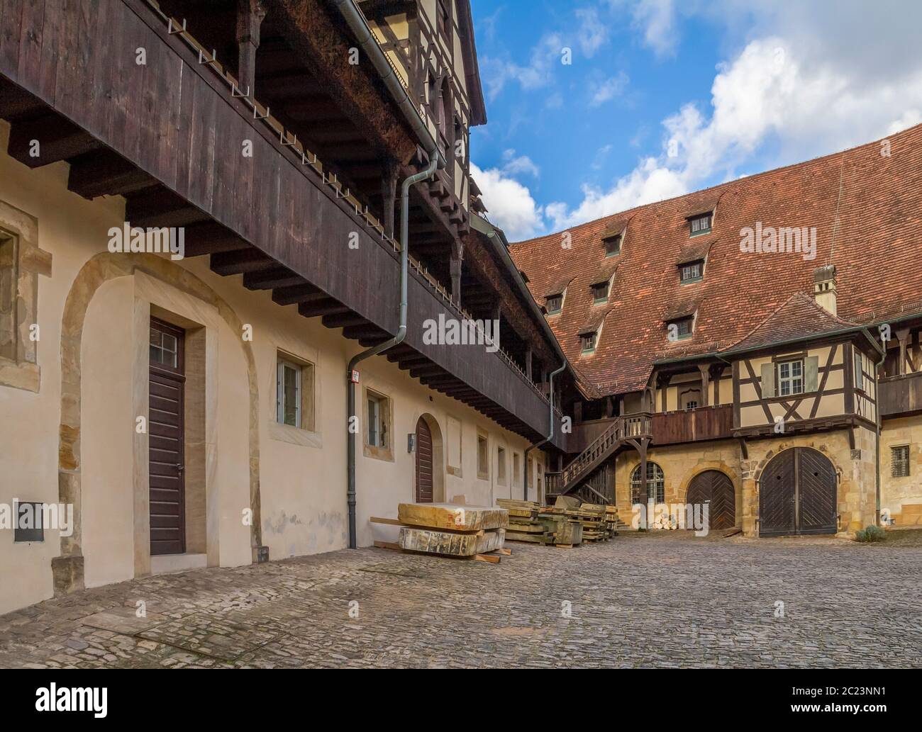 medieval location named Old Palace in Bamberg, Bavaria Stock Photo - Alamy