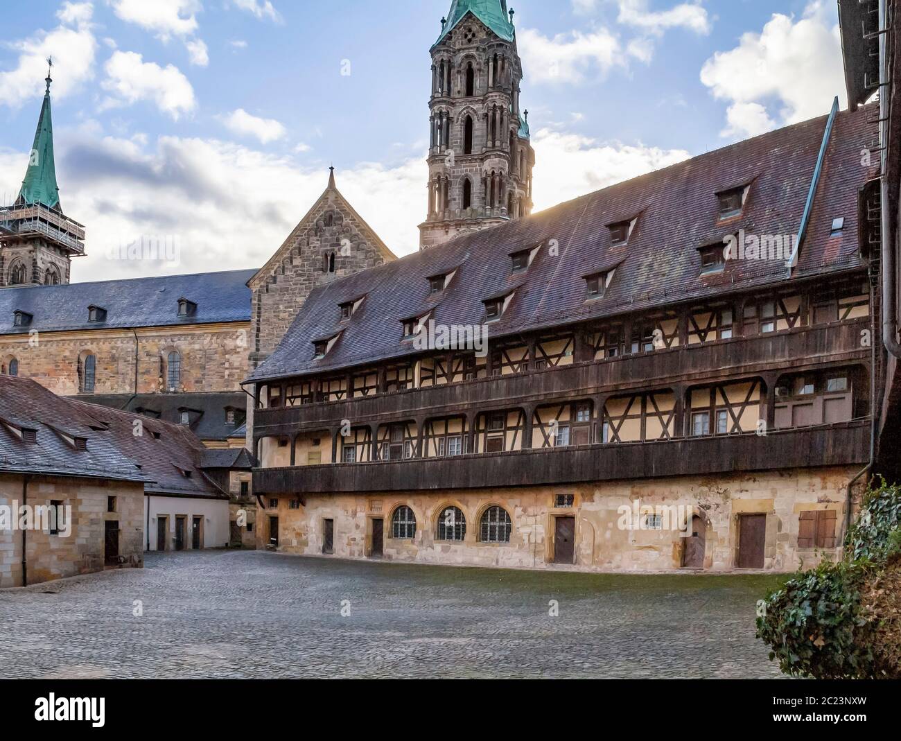 medieval location named Old Palace in Bamberg, Bavaria Stock Photo - Alamy
