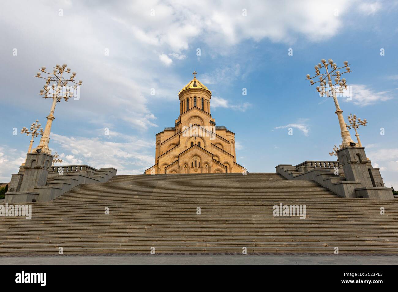 Sameba Catehdral known also Cathedral of Holy Trinity, Tbilisi, Georgia ...