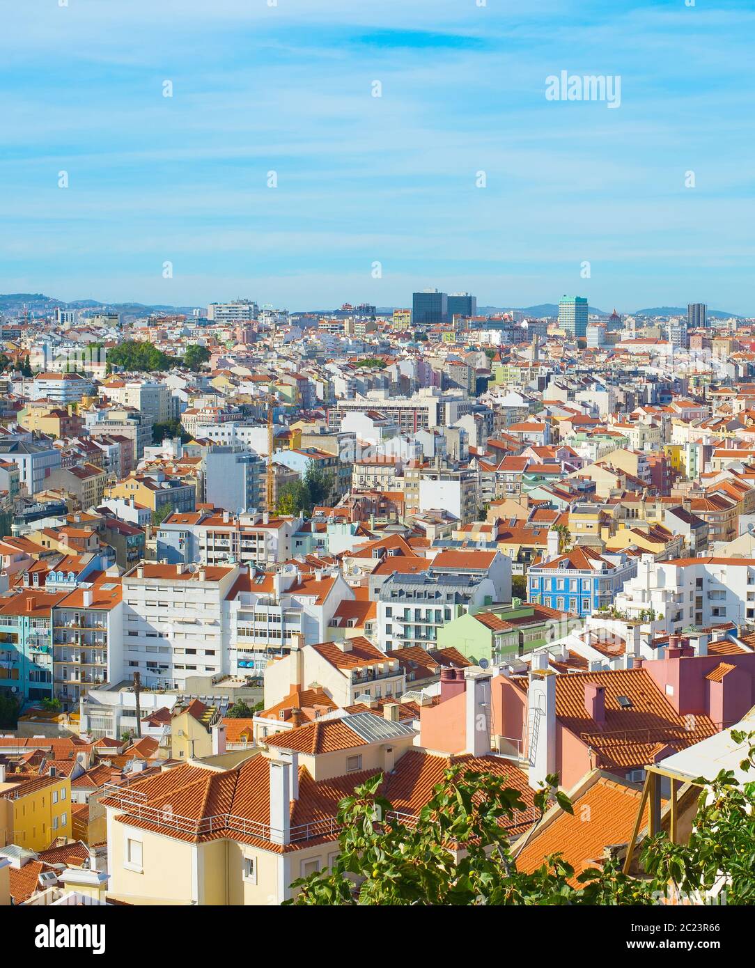 Lisbon aerial view cityscape Portugal Stock Photo - Alamy
