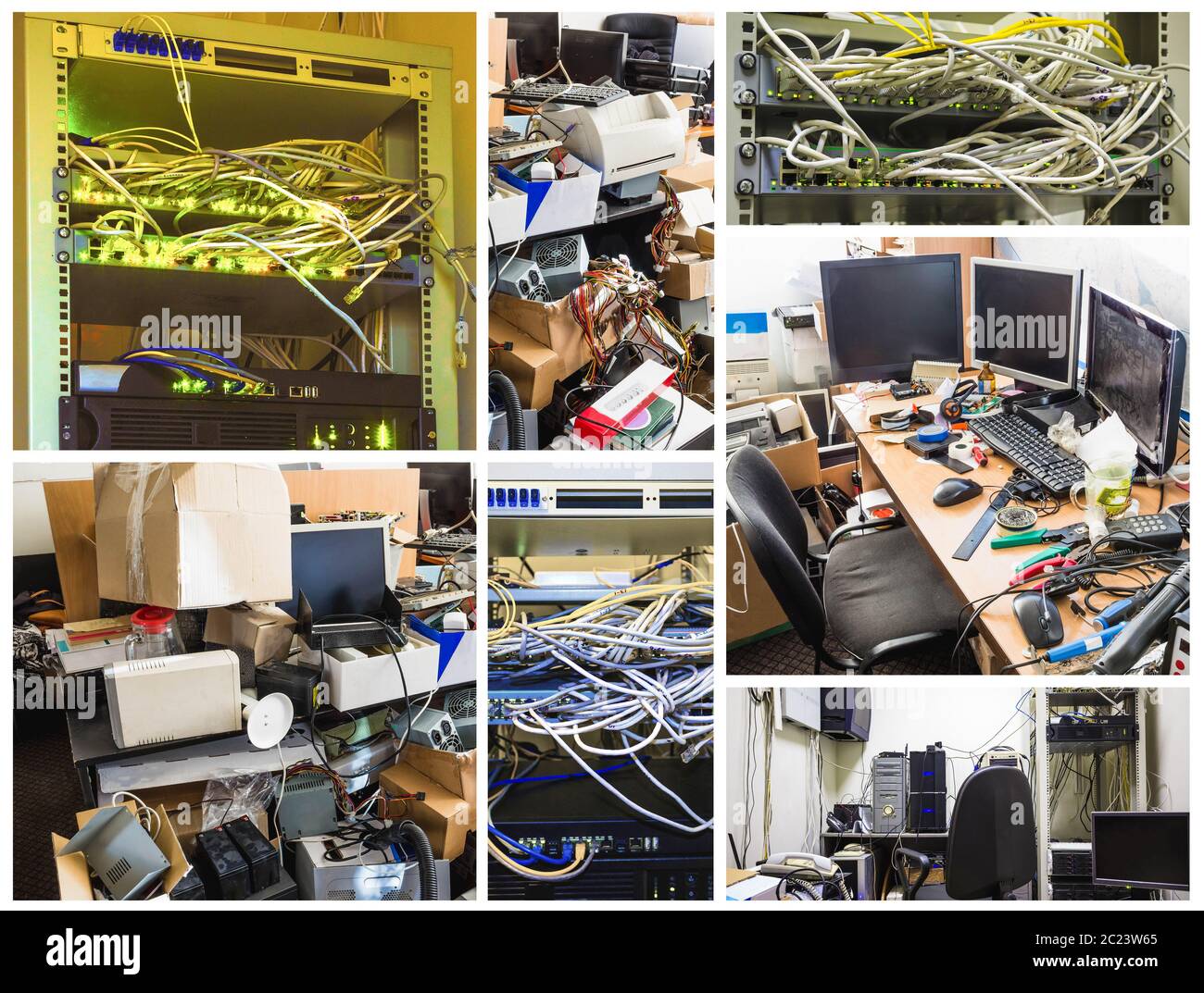 A messy desktop with stacks of files and other documents, all kind of ...