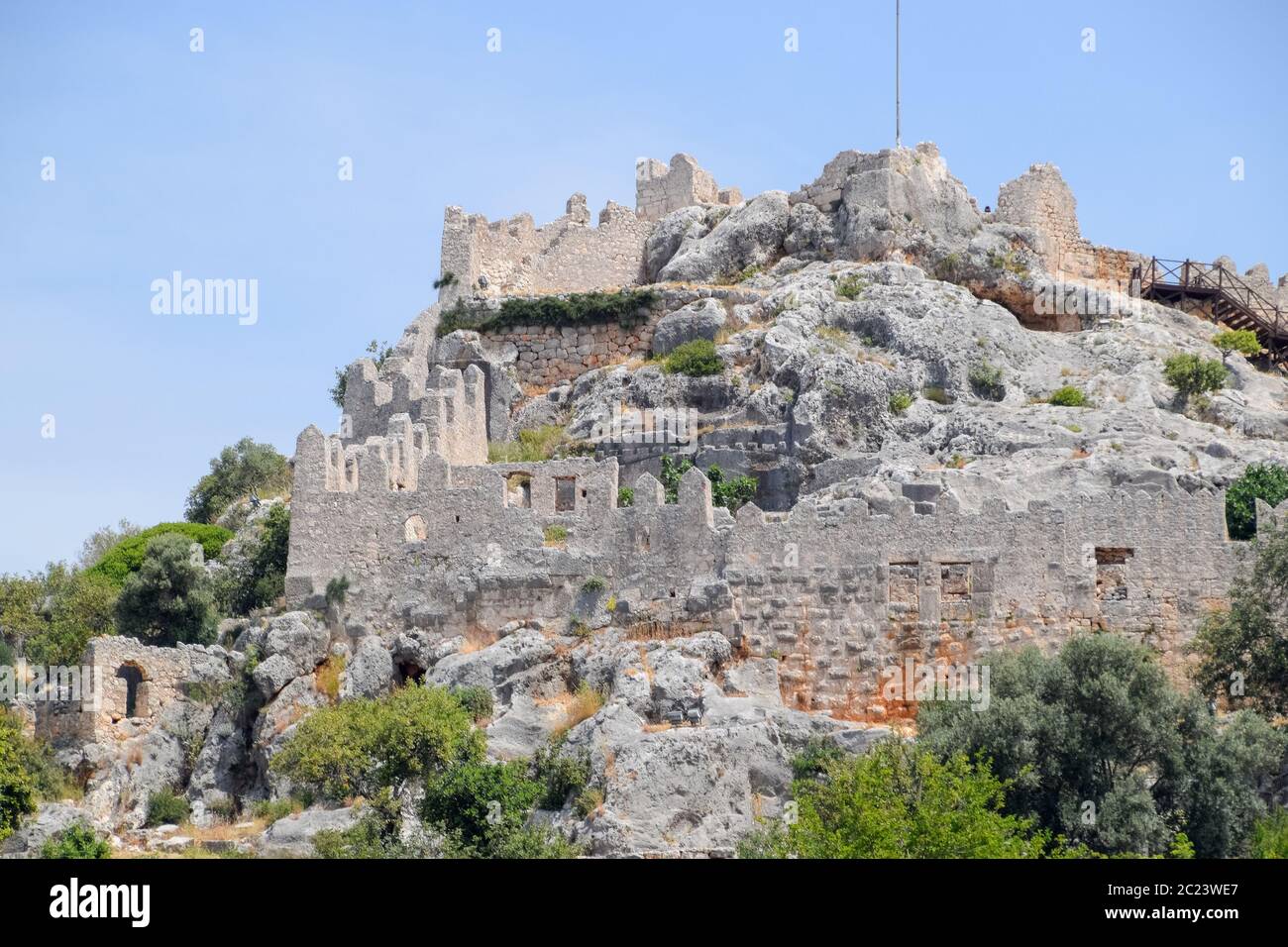 The ruins of the ancient city of Kekova on the shore Stock Photo - Alamy