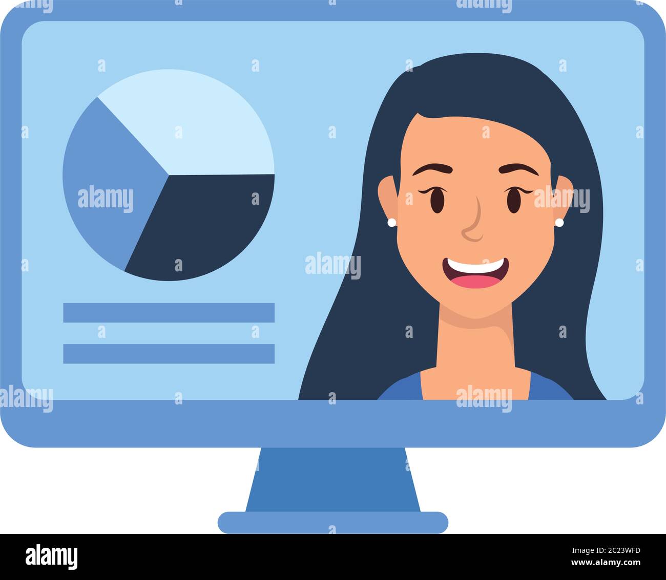 Webcam woman Cut Out Stock Images & Pictures - Alamy