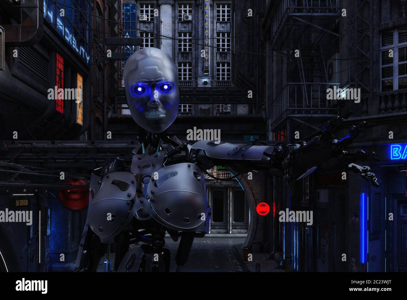 3d computer generated female robot hi-res stock photography and images ...