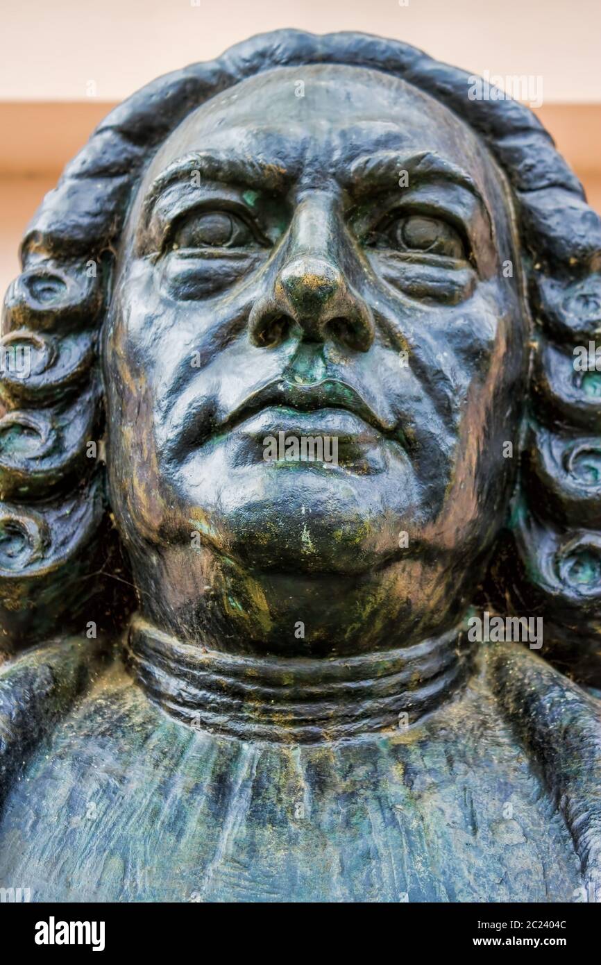 Old Statue by Johann Sebastian Bach in Weimar, Germany Stock Photo - Alamy