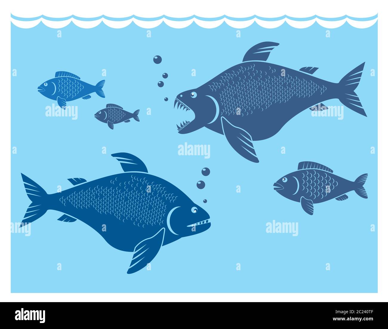 stylized composition fishing theme Stock Vector Image & Art - Alamy